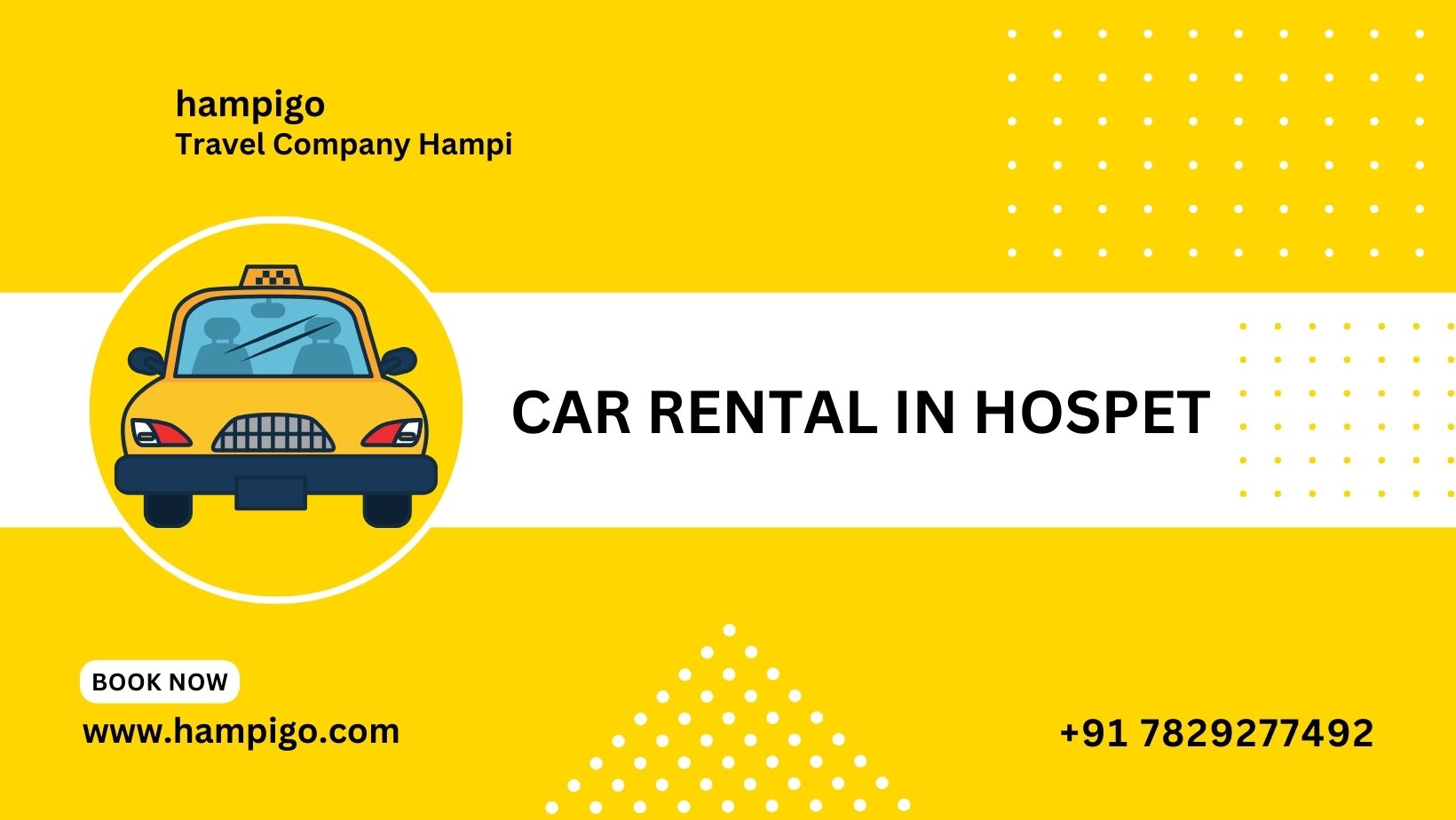 Car Rental In Hospet | Rental Cars in Hospet - Hampigo